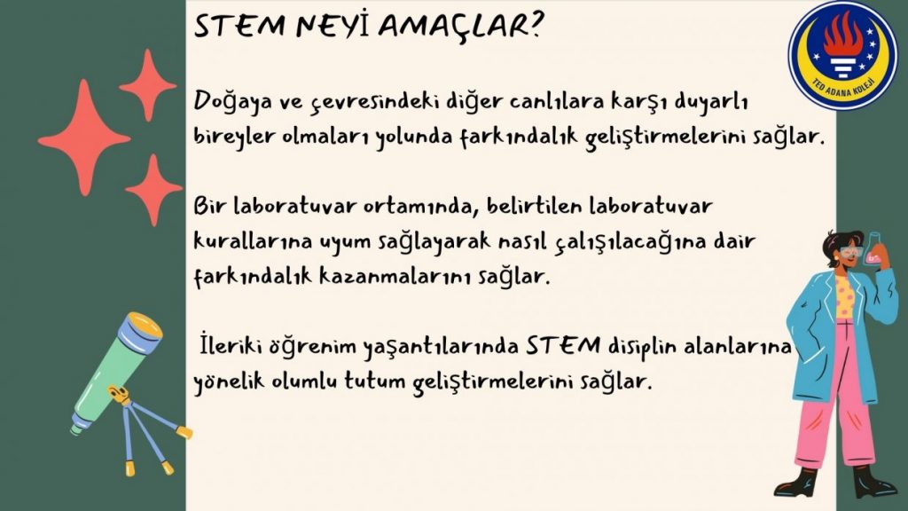 STEM Eğlenceli Bilim – TED ADANA KOLEJİ